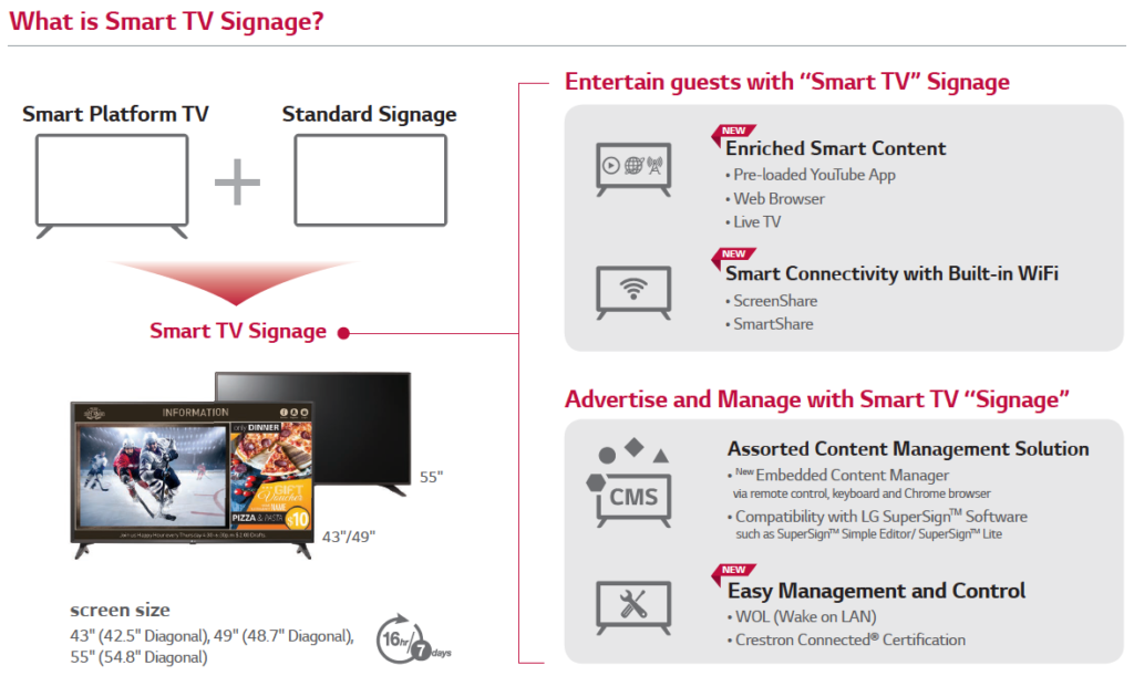 LG Introduces LV640S - the New Series of Smart TV Signage - Almo Pro AV ...
